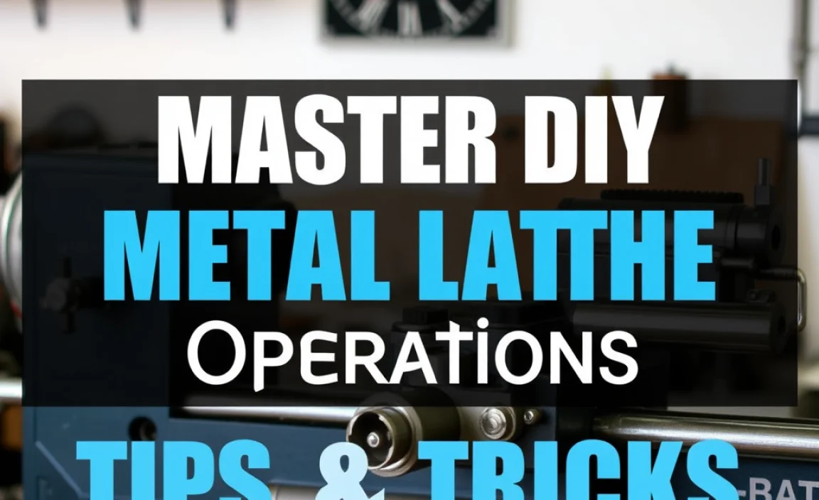 Master Diy Metal Lathe Operations: Tips & Tricks